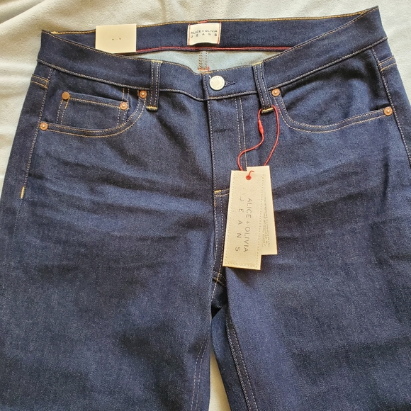 Alice + Olivia | Jeans | Alice Olivia Blue Wide Leg Flare Jeans | Poshmark